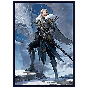 Fantasy North - Nala Tolbryth - Dragon Knight (Dormyr) - 100 Smooth Matte TCG Trading Card Sleeves - Fits Magic MTG Commander Pokemon and Other Card Games - Playing Card Sleeves