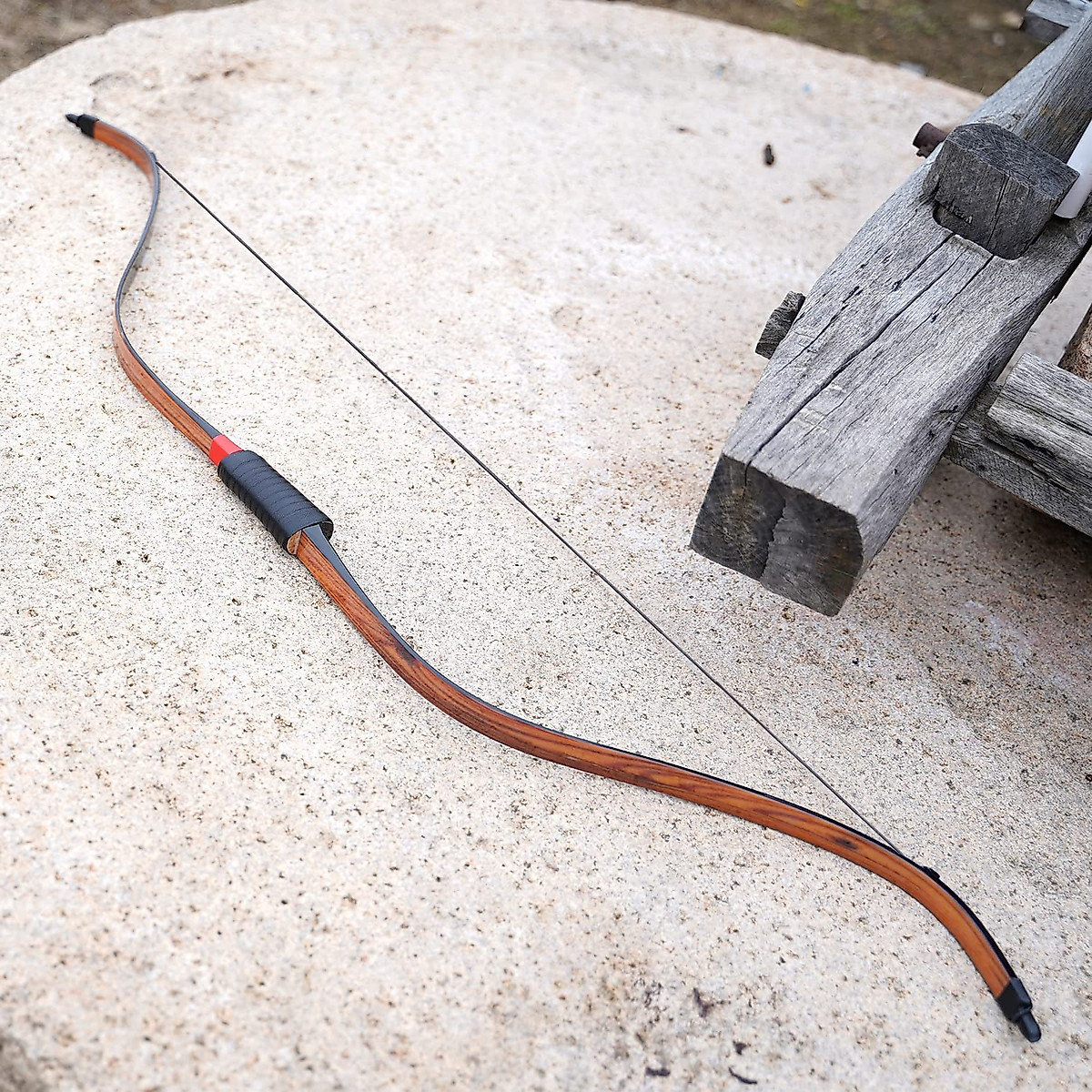 PMZ Archery Recurve Bow, High-Performance Horse Bow Korean Bow for Hunting, Right Left Hand Traditional Bow for Beginner Adults Teenagers, 40lbs