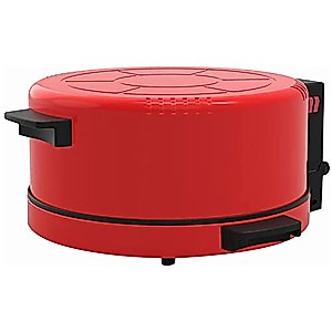 Electric Pizza Maker, Pizza Oven, Power Ready and Indicator Lights, Double-Sided Nonstick Heating Plate, Perfect for Pizzas, Pancake, Nachos, Fajitas, Omelettes,Red