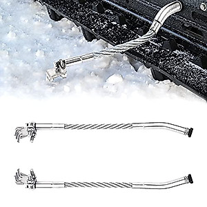 KEMIMOTO Snowmobile Ice Scratcher Kit Compatible with Polaris Arctic Cat Ski-doo Reverse and Non-reverse Gear Equipped Snowmobiles Scratchers, Left and Righ, Ice Scratchers 1 Set