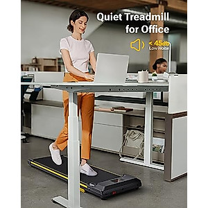 UREVO Walking Pad, Under Desk Treadmill, Portable Treadmills for Home/Office, Walking Pad Treadmill with Remote Control, LED Display