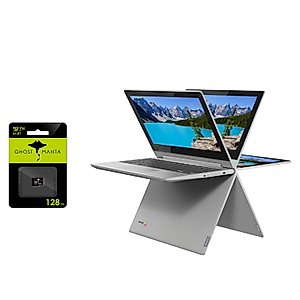 Lenovo 2021 Chromebook Flex 3 2-in-1 11.6" Convertible Touch Screen Laptop, 360°flip-and-fold Design, MediaTek MT8173C(2.1GHz,Beat N4020), 4GB Memory, 32GB eMMC, Chrome OS w/ 128GB SD Card