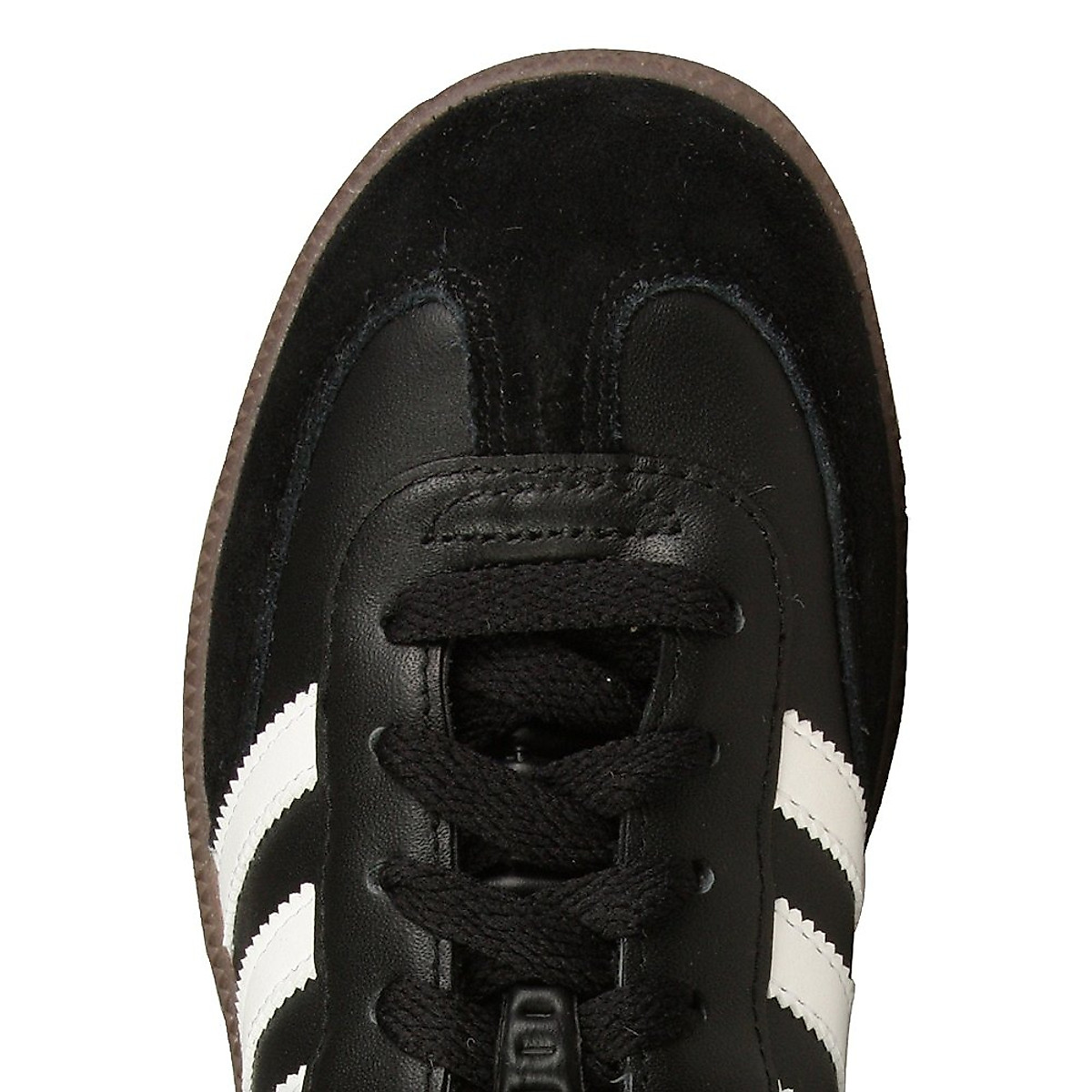 adidas Boy's Samba Classic Soccer Shoe, Black/White/Black, 2 Little Kid