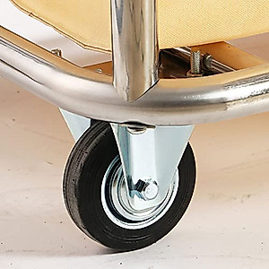 XIJIXILI Commercial Laundry Cart with 4 Inch Wheels Heavy Duty Basket Trucks 10 Bushel (350L) Large Industrial Rolling Laundry Cart Hamper with Removable Liner Bag 260 LBS Weight Capacity