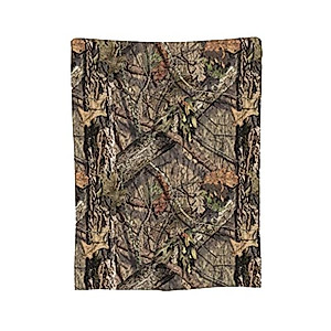 Camo Hunting Camouflage Forest Throw Blanket Super Soft Warm Bed Blankets for Couch Bedroom Sofa Office Car, All Season Cozy Flannel Plush Blanket for Girls Boys Adults, 60"X50"