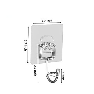 zcvirvae Large Adhesive Hooks 11Ib,Waterproof Anti Rust Wall Hook for Hanging Heavy Duty,Stainless Steel Towel and Coat Hook for use in The Interior Kitchen, Bathroom, Home and Office, 6Pack (Golden)