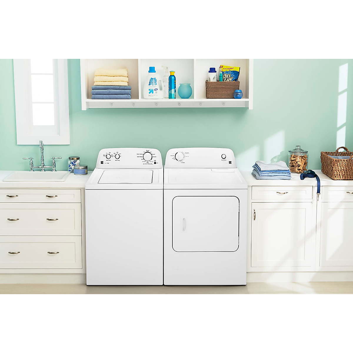 Kenmore Gas Dryer with Wrinkle Guard and Auto Dry Gas Laundry Drying Machine, 6.5 cu. Ft. Capacity White