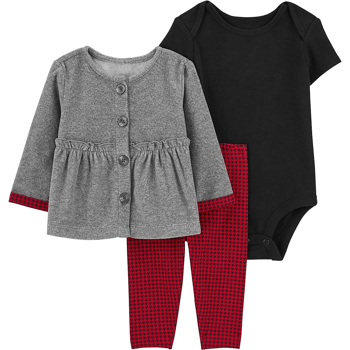 Carter's Baby Girls' Cardigan Sets 121g771 (9 Months, Red/Navy Hearts)