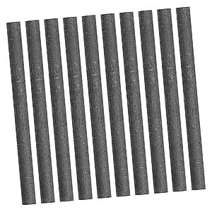COSMEVIVI 10pcs Electrode Bar Black Carbon Rod Graphite Rods Graphite Electrode Cylinder Rod Tube Cylinder Electrode Tube Bars Graphite Rod Black for Metallurgy Carbon Rods Electrode Arc Rod