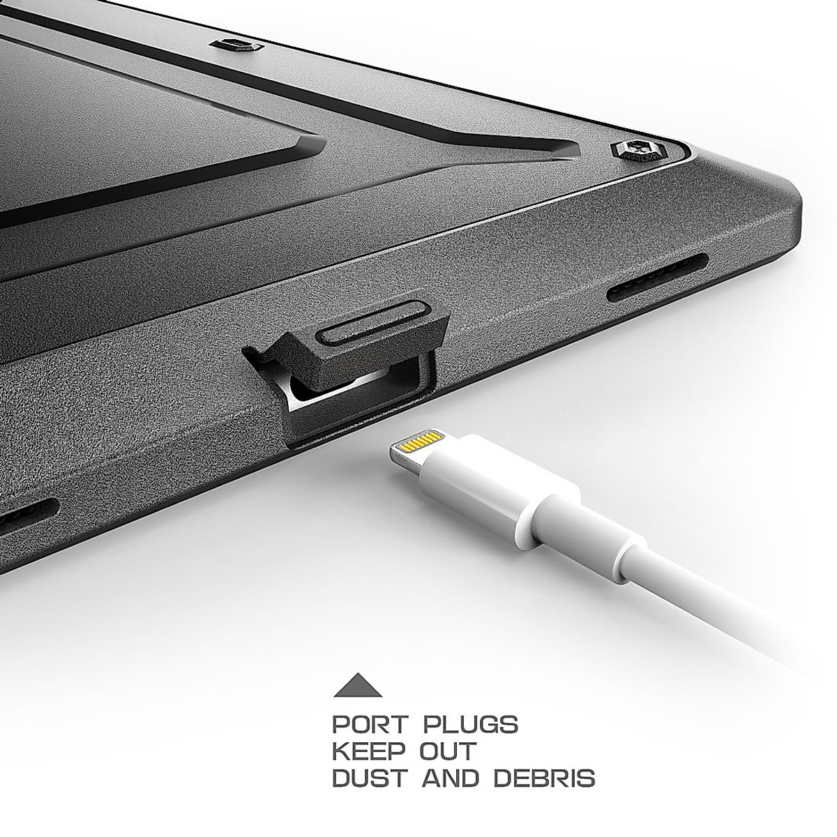 SUPCASE Unicorn Beetle PRO Case for iPad Air 3 (2019) and iPad Pro 10.5'' (2017), Heavy Duty with Built-in Screen Protector Full-body Rugged Protective Case (Black)