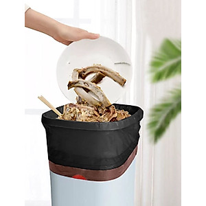 Feisco 1.6 Gallon Black Trash Bag,6L Drawstring Garbage Bag Trash Can Liner,120 Counts,0.51 Mil