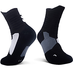 JHM Thick Protective Sport Cushion Elite Basketball Compression Athletic Socks