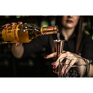 BARIANTTE Rose Gold Cocktail Jigger for Bartending, Jigger with Measurements Inside Double Jigger 2 oz 1 oz, Japanese Jigger Cocktail Measuring Cup, Bar Jigger Shot Measure Jigger Liquor Measurer