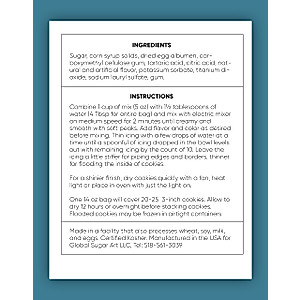 Global Sugar Art Premium Royal Cookie Icing Mix White by Chef Alan Tetreault (2-Package)