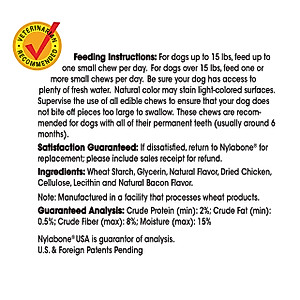 Nylabone Nubz Budz Natural Long Lasting Edible Dog Chews 20 Count Small - Up to 30 lbs.