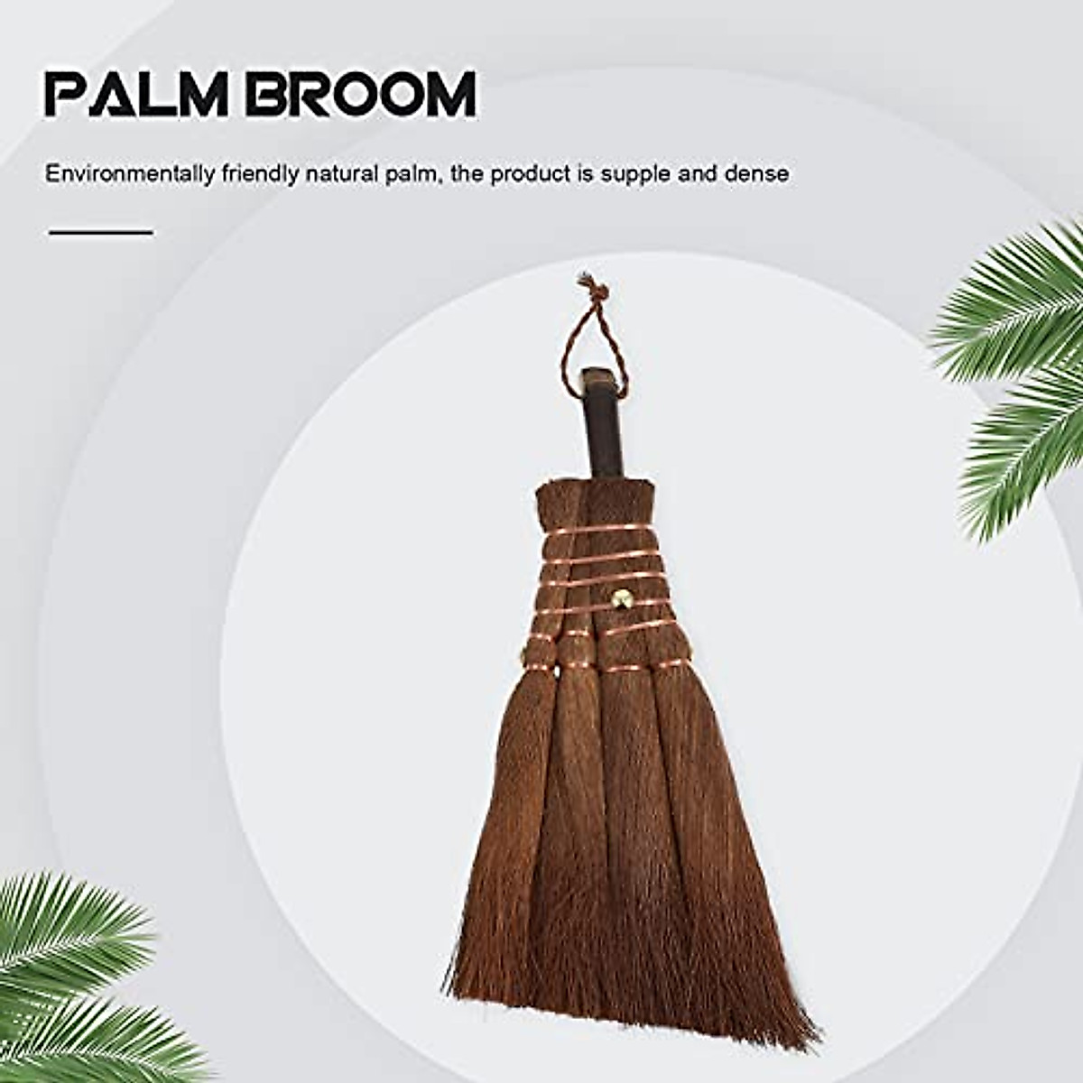 Cabilock Couch Cleaner Outdoor Cleaner Tea Ceremony Brush Natural Whisk Sweeping Hand Broom Desktop Cleaning Tool Mini Soft Straw Broom (Light Brown) Broom Indoor Hand Tools