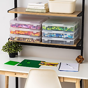 IRIS USA Iris Portable Scrapbook 12" x 12" Paper, 1 Pack, Case clear