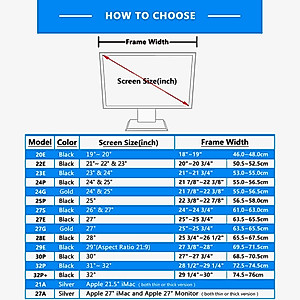 iLooker 27A Monitor Hood Sunshade Sunhood Compatible for Apple 27 inch iMac and Apple 27 inch Monitor