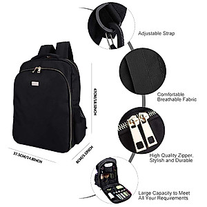 NADAENMF Portable Barber Bookbag Hairstylist Backpack for Clippers and Supplies, Barber Tool Bag Organizer Multifunction Travel Backpack Cosmetic Organizer Storage hairdressing Tool Bag