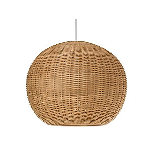 KOUBOO 1050030 Wicker Ball Pendant Lamp, Natural