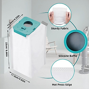 12 Pack VCA-ADB953 Dust Bags Compatible with SAMSUNG BESPOKE Jet Cordless Stick Vacuum Cleaner, Large Capacity Disposable Replacement Bags, All in One Clean Station Accessories Set