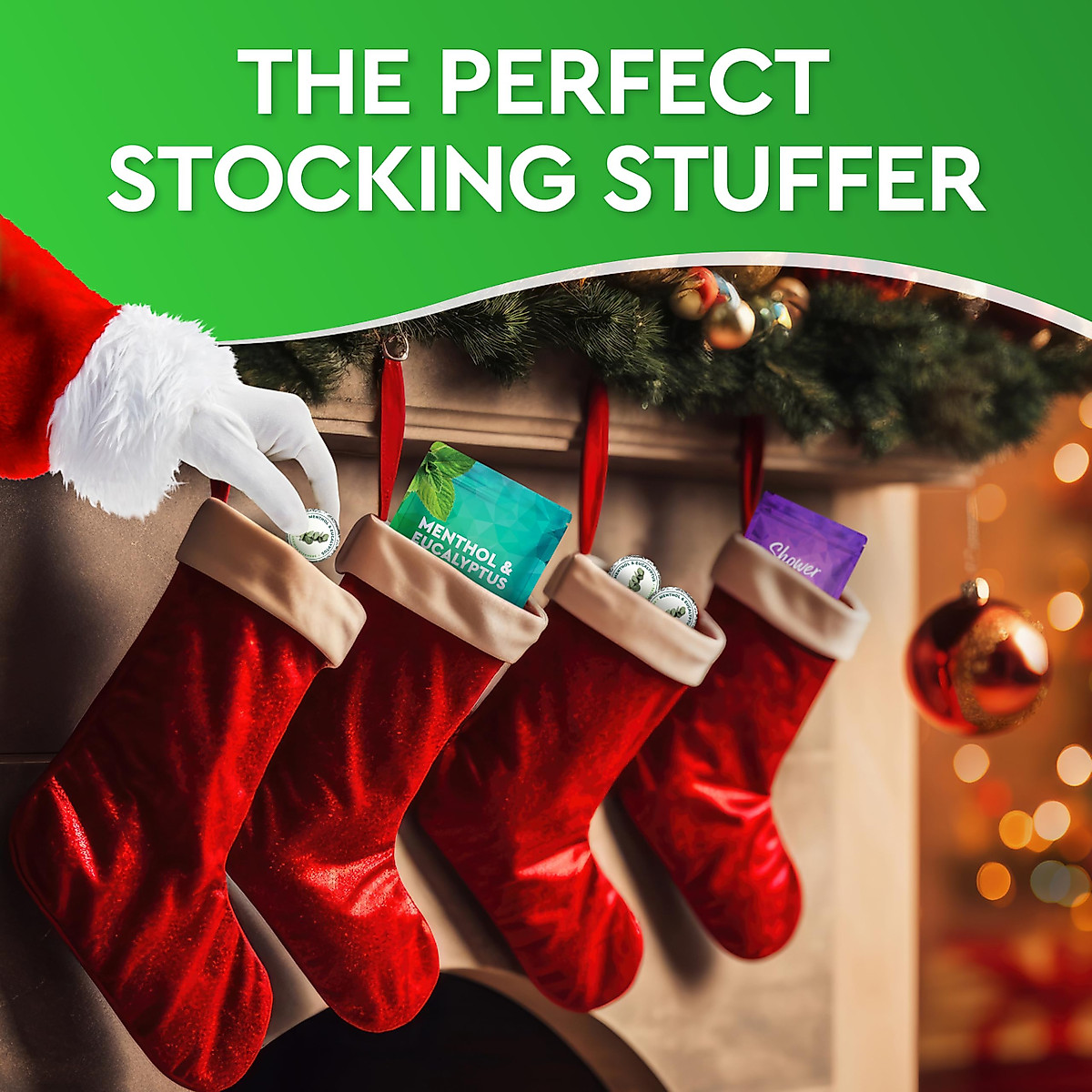 Cleverfy Shower Steamers Aromatherapy - Stocking Stuffers for Women and Teens and Christmas Gifts for Women. 18 Pack of Eucalyptus & Mint Shower Bombs for Relaxation and Nasal Congestion.