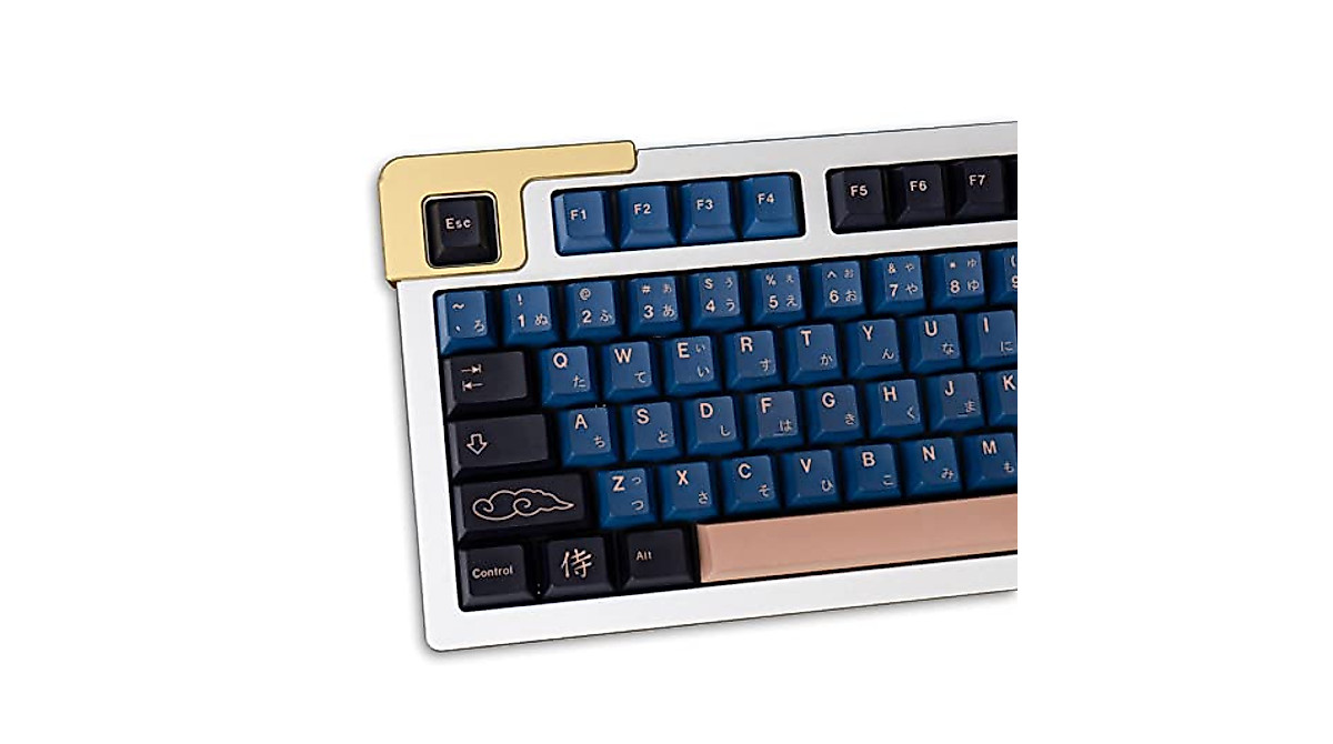 Blue Samurai PBT Keycaps for Mechanical Keyboards | Durable & Stylish