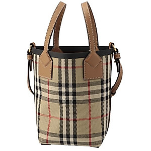 Burberry 8070461 Shoulder Bag, Mini London, Tote Bag, Mini Tote, 2-Way Handbag, ARCHIVE BEIGE