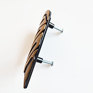 PIAOLGYI Gold Cabinet Handle Leaf Knobs for Milsbo Greenhouse Cabinet,Monstera Glass Door Cabinet Handles Accessory Compatible with IKEA Milsbo Cabinet