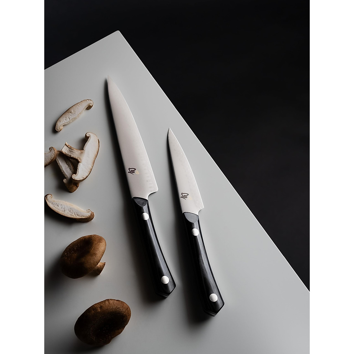 Shun Narukami 6" Utility, Handcrafted Japanese Kitchen Knife Blue II Carbon Steel Core & San Mai Stainless Steel Cladding, Micarta Handle, Precision & Sharpness for Professional and Home Chefs