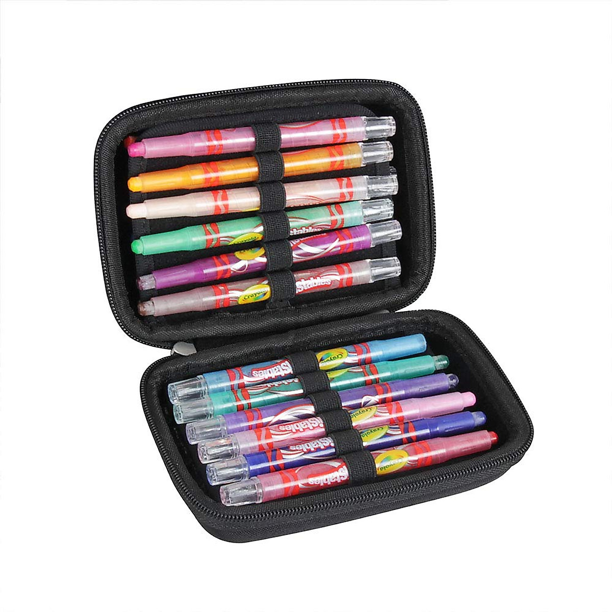 Hermitshell Hard Travel Case for Crayola Mini Twistables Crayons 24 Classic Colors Non-Toxic Art Tools for Kids