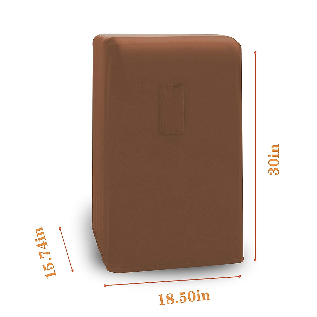 Perfitel Universal Portable Air Conditioner Cover Dust Proof Sunshade Fabric Covers with Telescopic Rope AC Cover Protector Defender - Full Winter AC Cover Indoor Protection (Brown)