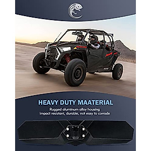 Lupar UTV Rear View Mirror, Aluminum Rearview Center Mirrors w/2 Types Mounting Bracker fit 2020-2022 Polaris RZR PRO XP/4, 2017-2022 Polaris Ranger 500 570 900 XP 1000 XP/Crew