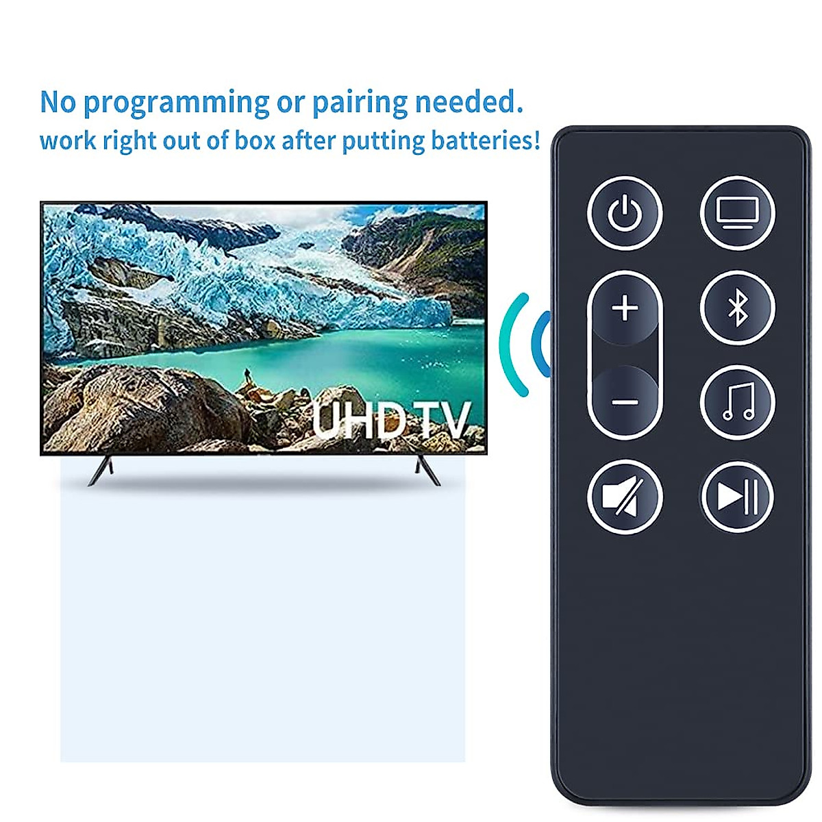 New 843299-1100 Sound Bar Replacement Remote Control Compatible for Bose Smart Soundbar 300