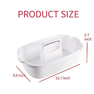 Cleaning Supplies Organizer, Large Plastic Shower Caddy Tote Storage Basket With Handle for Cleaning Products, Cleaning Caddy For Bathroom, Bedroom, Kitchen, Garden, Tool, Cleaning Supplies Caddy(3)