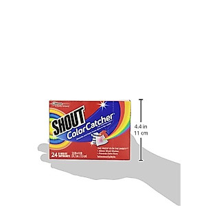Shout Color Catcher Sheets for Laundry, Maintains Clothes Original Colors, 24 Count