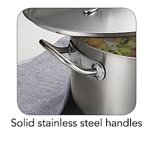 Tramontina Covered Dutch Oven Pro-Line Stainless Steel 9-Quart, 80117/576DS