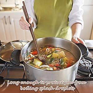 10 Pairs Long Wooden Chopstick Cooking Chopsticks Extra Long Chopsticks Noodle Chopsticks Hot Pot Chopstick Chinese Style Chopsticks Natural Wooden Frying Chopstick for Cooking, 12 Inch