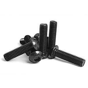 30 Pcs M4-0.7 x 45mm Button Head Socket Cap Screws, 10.9 Grade Alloy Steel, Allen Socket Drive, Black Oxide Finish, Full Thread (10.9 Grade,M4-0.7 x 45mm,30 Pcs)