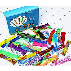 44 Pcs Mixed Color Marble Mesh FIDGET TOY Stress Relieve toy, Focus Enhance, Relieves Stress and Increase Focus for Adults and Children, has helped with ADHD ADD OCD Autism