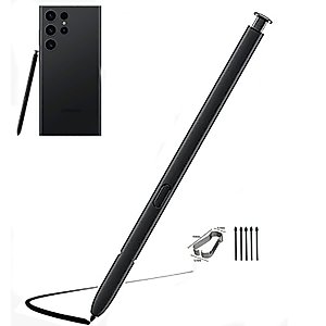 for S23 Ultra Stylus Pen Replacement for Samsung Galaxy S23 Ultra 5G Touch Stylus Pen S Pen(Without Bluetooth) Replacement Tips/Nibs (Phantom Black)