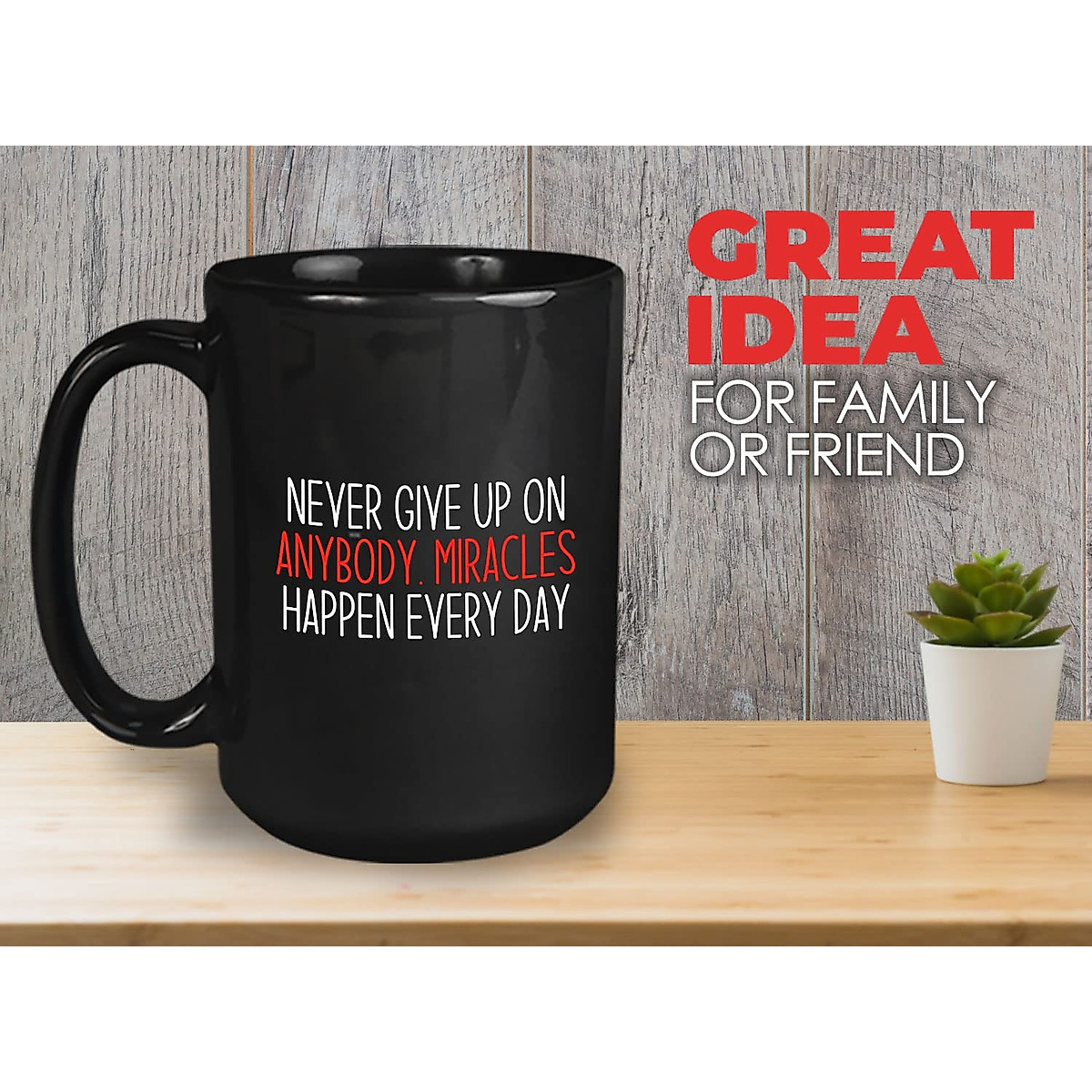 Bubble Hugs Nurse Coffee Mug 15oz Black - Never give up - Labor Clinical Certified Nursing Assistant Surgical Emergency Oncology Practitioner