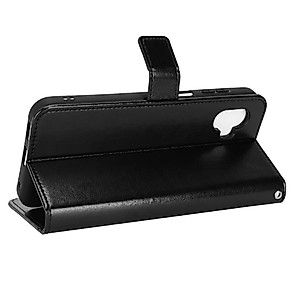 Kukoufey Case for Huawei Nova Y70 Plus Case Cover,Flip Leather Wallet Cover Case for Huawei Nova Y70 MGA-LX9 Case Black