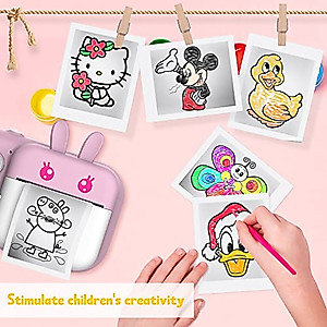 10 Rolls Camera Paper for Kidizoom Print Camera Paper Refill, 2.2x1 Inch BPA Free Kids Camera Paper Compatible with MINIBEAR/VTech/Dragon Touch Camera Refill Paper for Most Kids Instant Camera