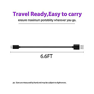 6ft USB C Charger Cable Charging Cord for Samsung Galaxy Tab S8 S7, S6, S5e, S4, S3, Tab A8, 10.5" A7 10.4" A7 Lite 8.7" Tab A 10.1 SM-T510, Tab A 8.4", 8.0" SM-T380/387 SM-T500/220 Tablet USB C Cable