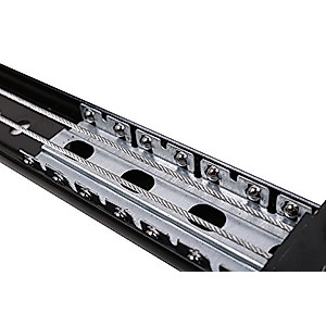 ECLV 33 1/2'' Table Leaf Sliding Brackets Dining Table Extender Brackets Coffee Table Slides,Computer Desk Extender,Black