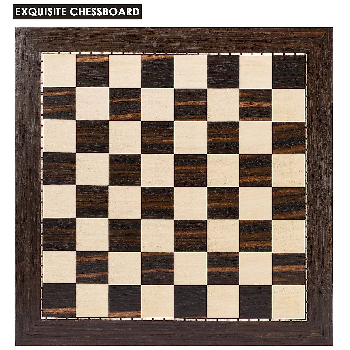 AMEROUS 19 Inches Professional Wooden Tournament Chess Board with 2.0" Squares/Gift Package/Chess Board Only (No Chess Pieces)