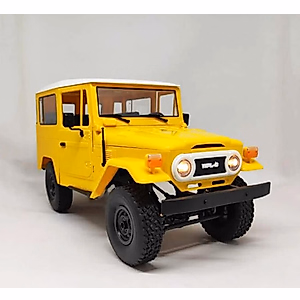 YIKESHU RC Rock Crawler RC Truck 4x4 WPL C34 RTR Mudding Remote Control Truck 2.4Ghz 1/16 RC Crawler All Terrain Car, Full Scale Off Road Truck Realistic Vehicle Hobby RTR Adult