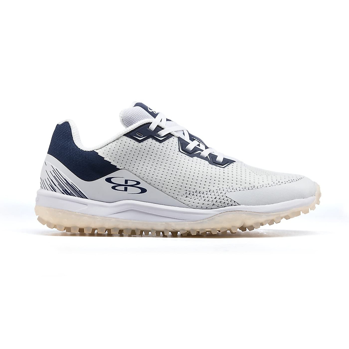 Boombah Women's Impulse PureKnit Turf White/Navy - Size 8.5
