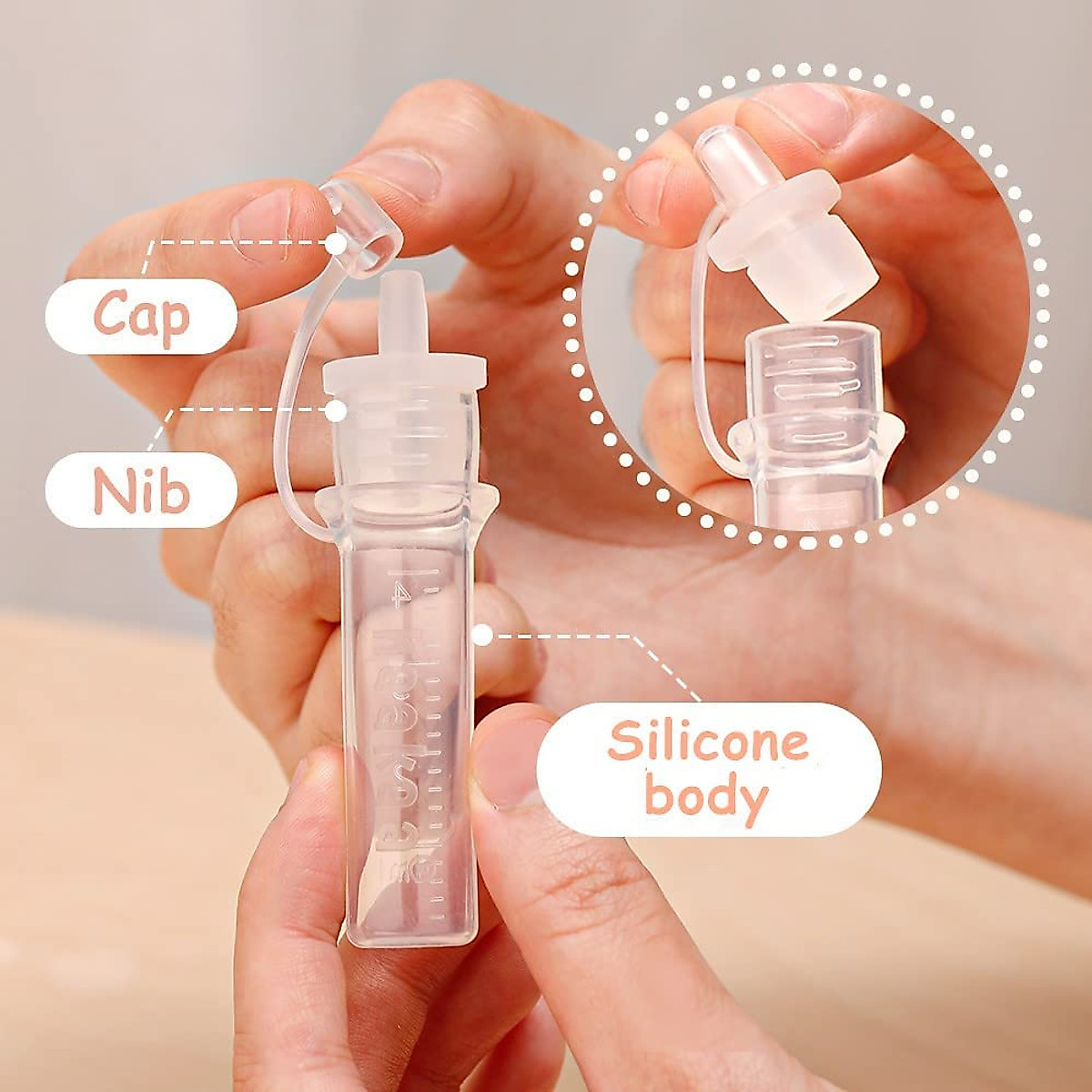 haakaa Colostrum Collector kit Colostrum Syringes for Breastmilk to Collect, Feed & Store, Ready-to-Use (0.1oz/4ml, 2 PK)